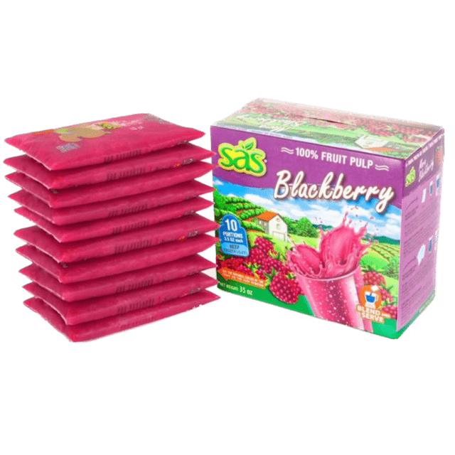 10 Un x SAS Blackberry Fruit Pulp - Pulpa De Mora - Parce Canada