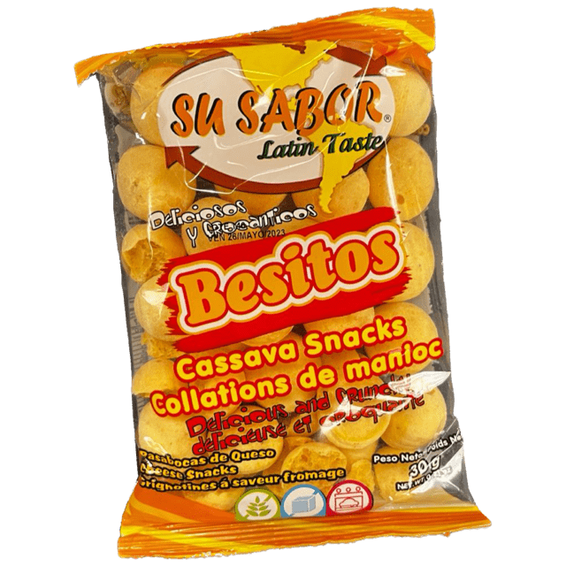 Besitos Cassava Snacks - Pasabocas De Queso (30g) - Parce Canada