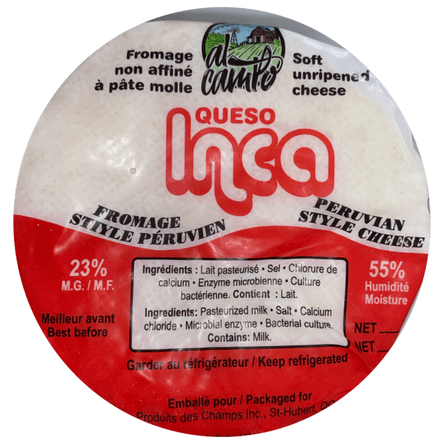 Large Peruvian Style Cheese - Queso Inca (460g) - Parce Canada