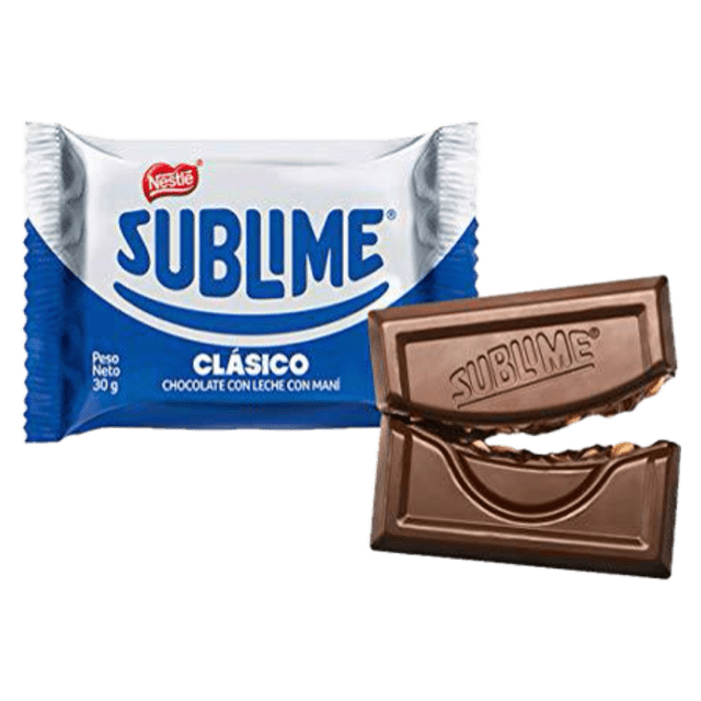 Nestle Sublime Classic Chocolate With Milk And Peanuts - Clásico ...