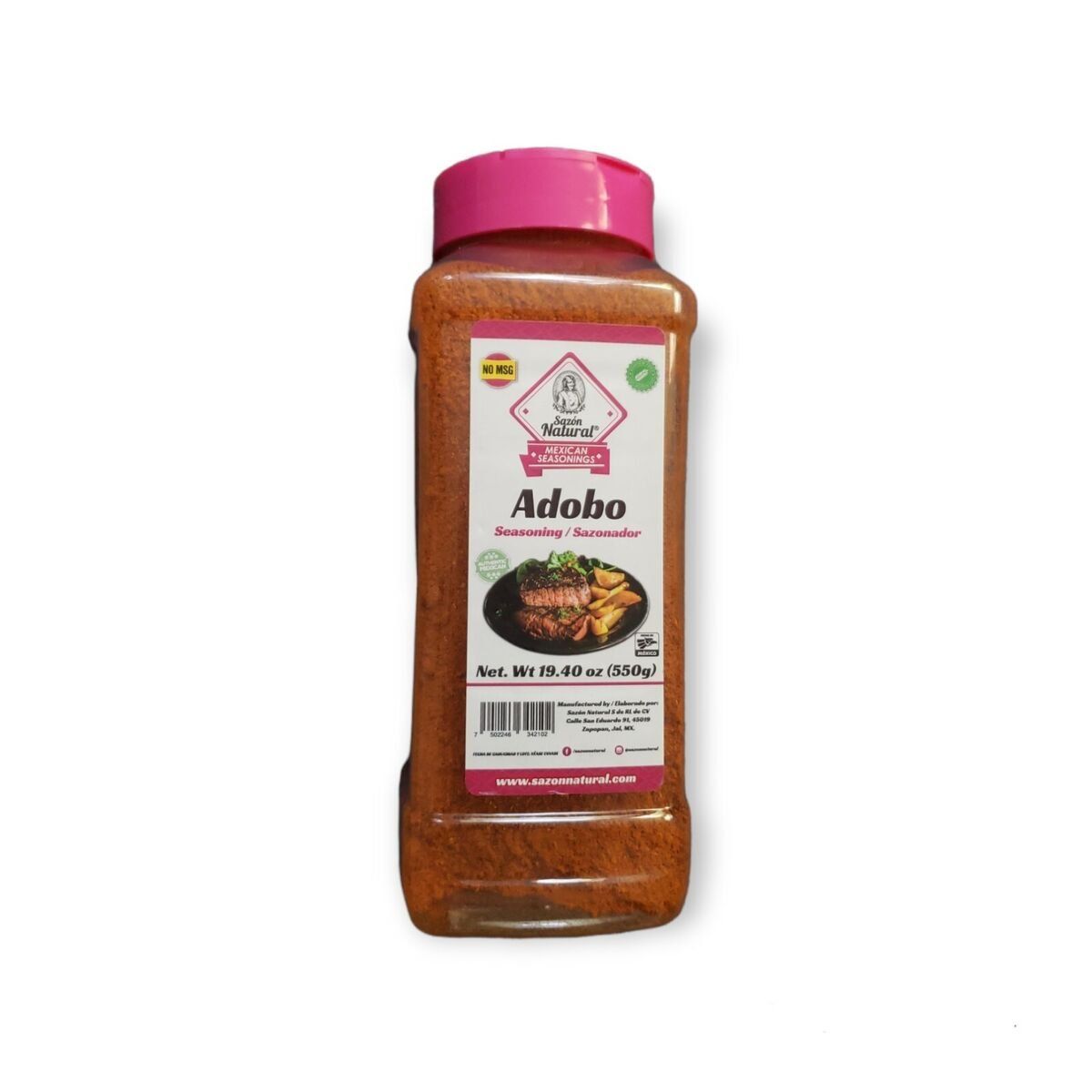 Sazon Natural Adobo Seasoning - Sazonador (550g) - Parce Canada