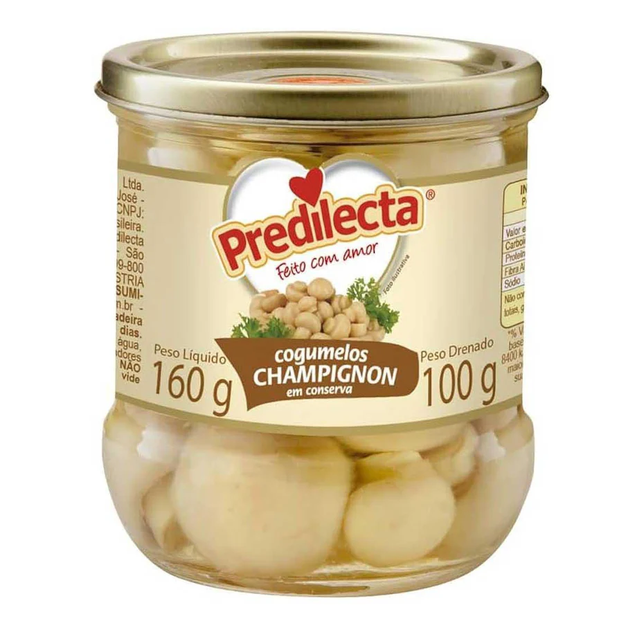 Predilecta Mushrooms Glass 100 g- Cogumelos, Champignom em conserva ...