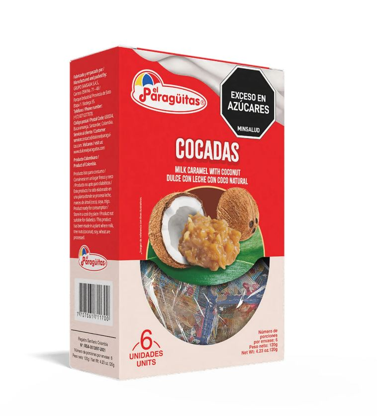 El Paraguitas Milk Caramel With Coconut (6 unit x 20g) - Cocadas ...